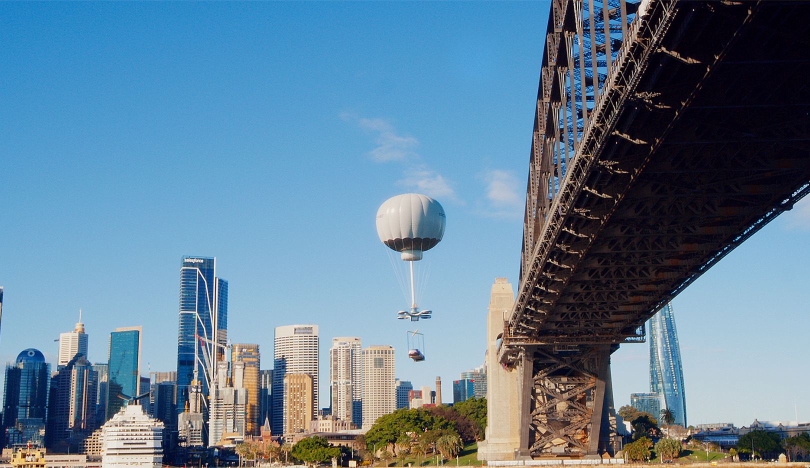 Porsche debuts new all-electric Macan floating above Sydney Harbour ...