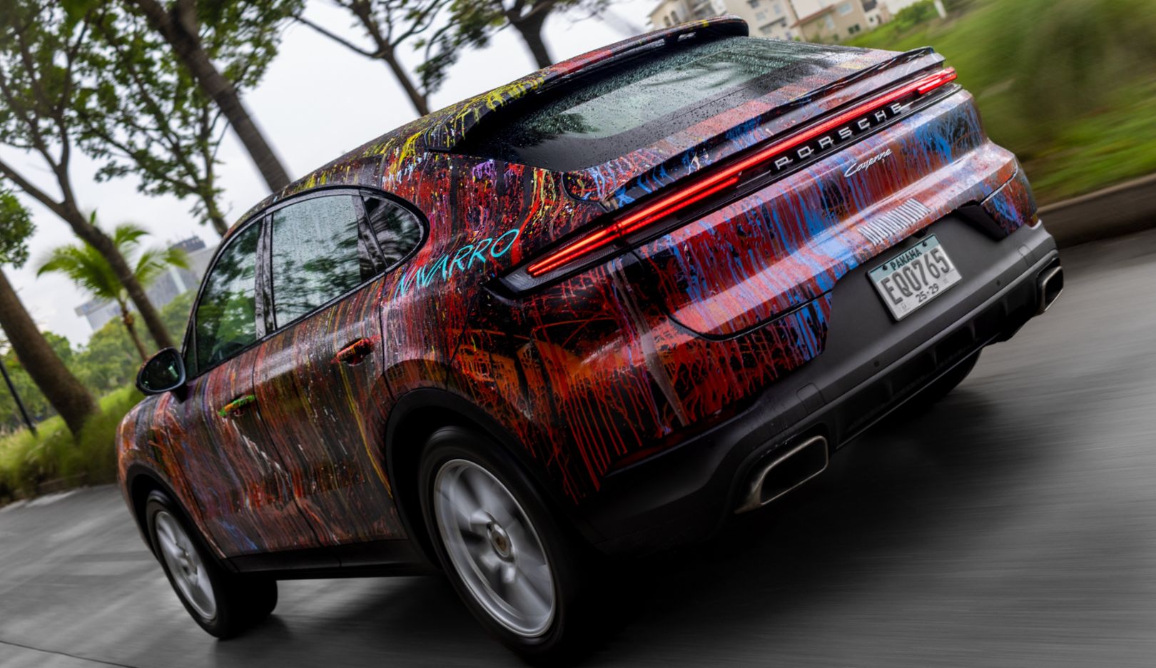 Un Porsche Cayenne Coupé cobra vida como obra de arte en Panamá ...