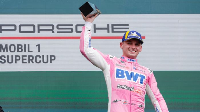 Harry King celebrates first win of the Porsche Mobil 1 Supercup season ...