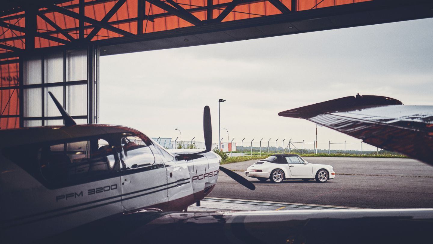 Rare work of art in the firmament: Mooney with a Porsche aircraft ...