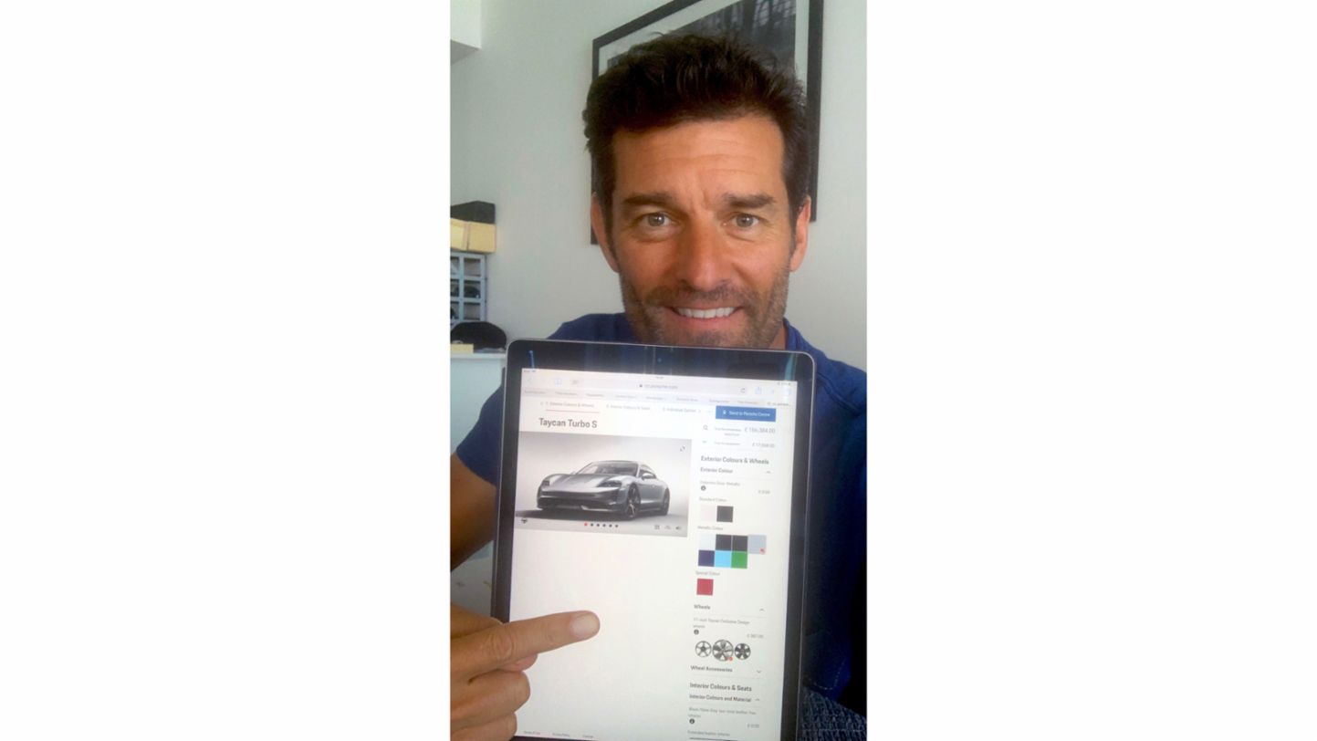 Mark Webber specs his perfect Porsche Taycan - Porsche Newsroom