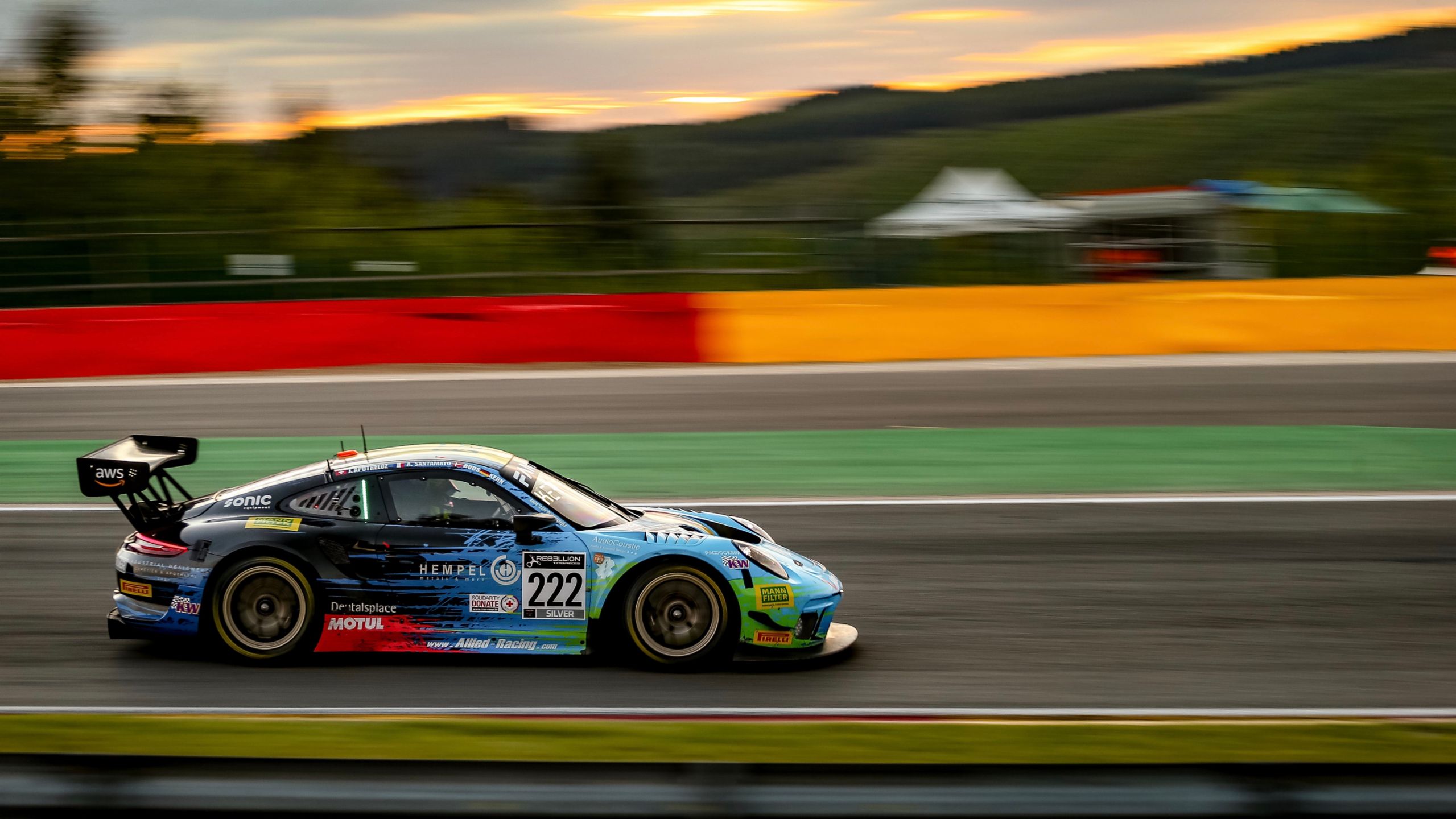 KCMG’s two Porsche 911 GT3 R finish in the top 12 at Spa