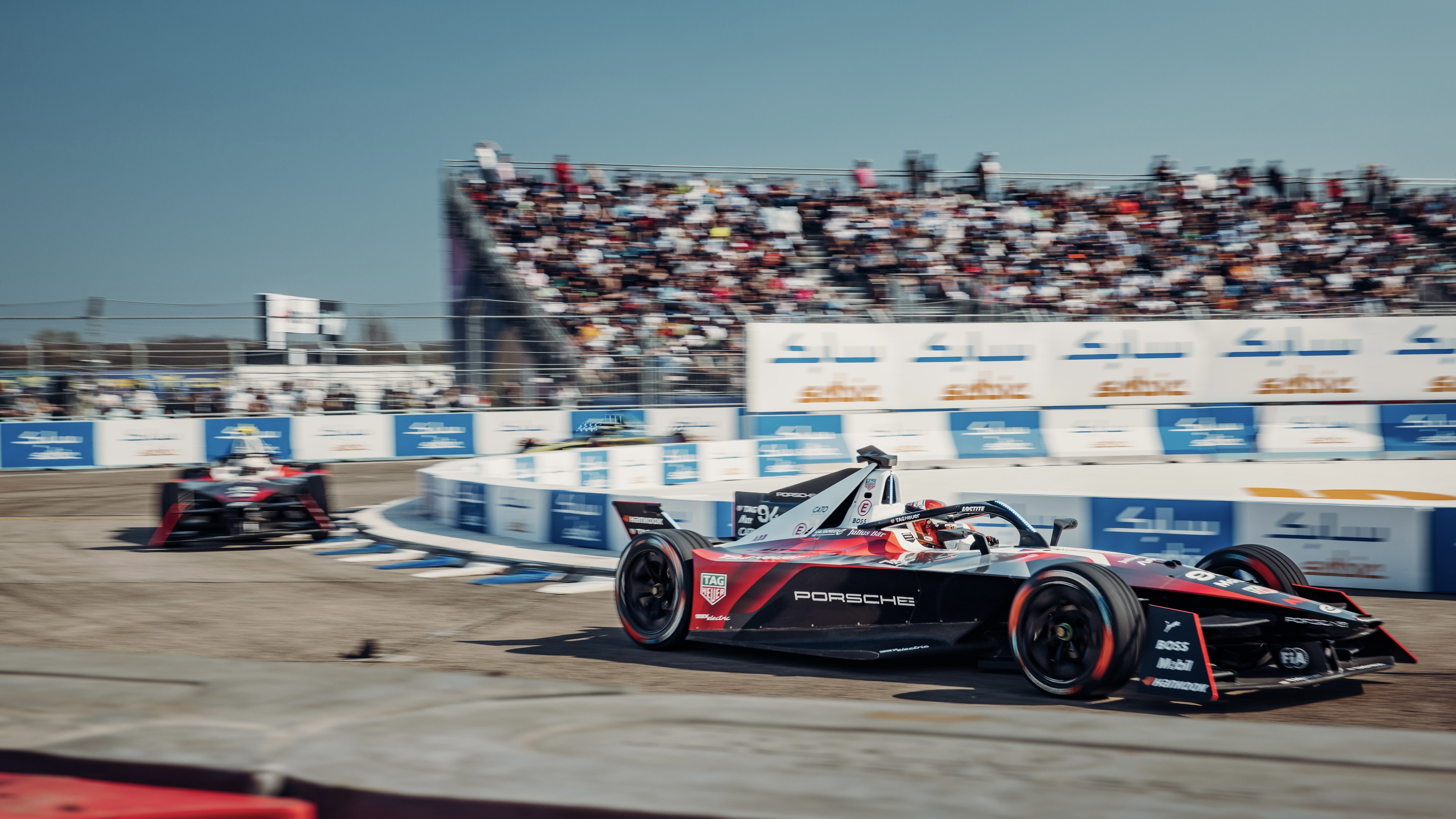 Porsche leads the drivers’ and teams standings of the ABB FIA Formula E ...