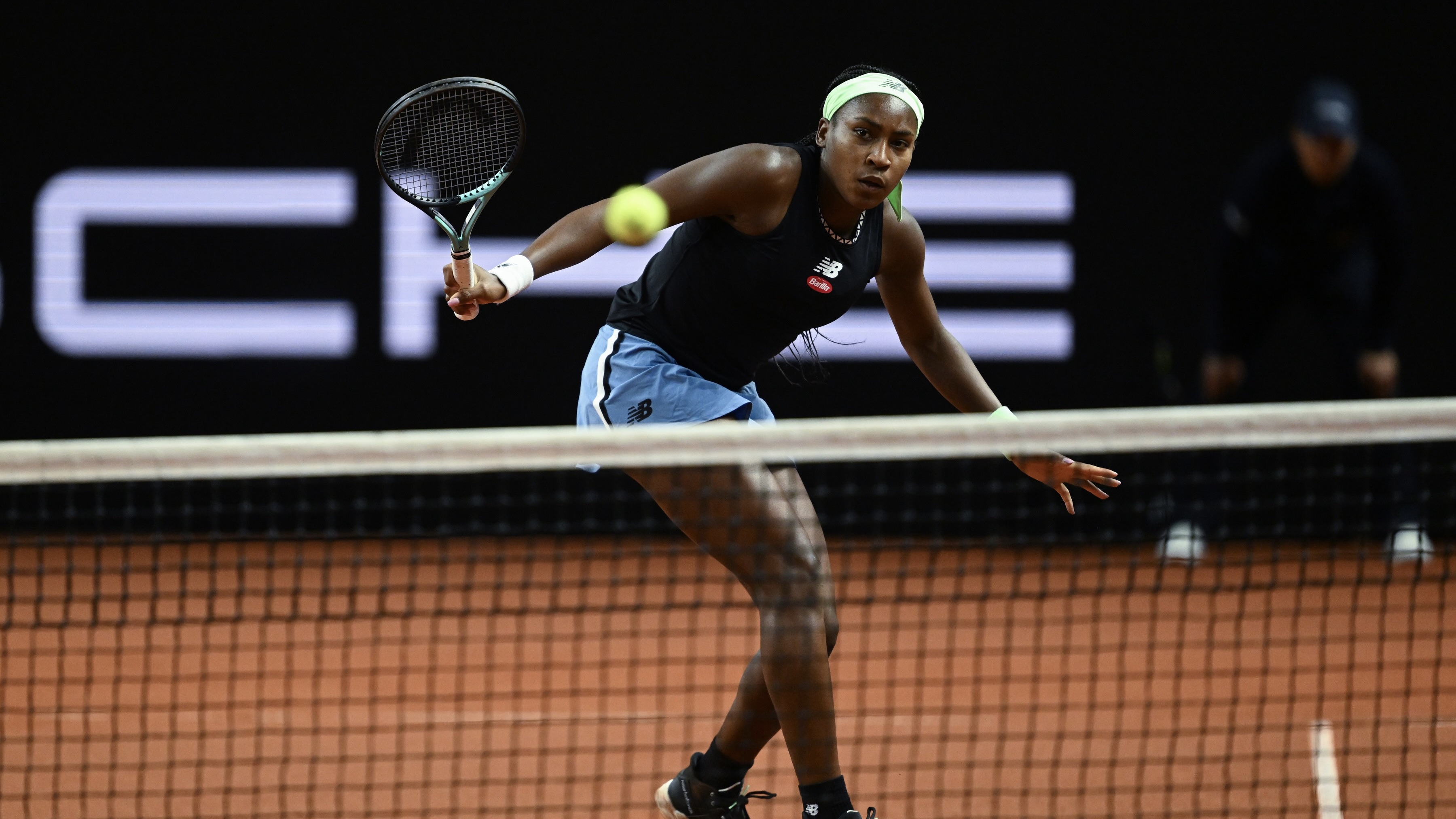 Reigning US Open champion Coco Gauff at the Porsche Tennis Grand Prix ...