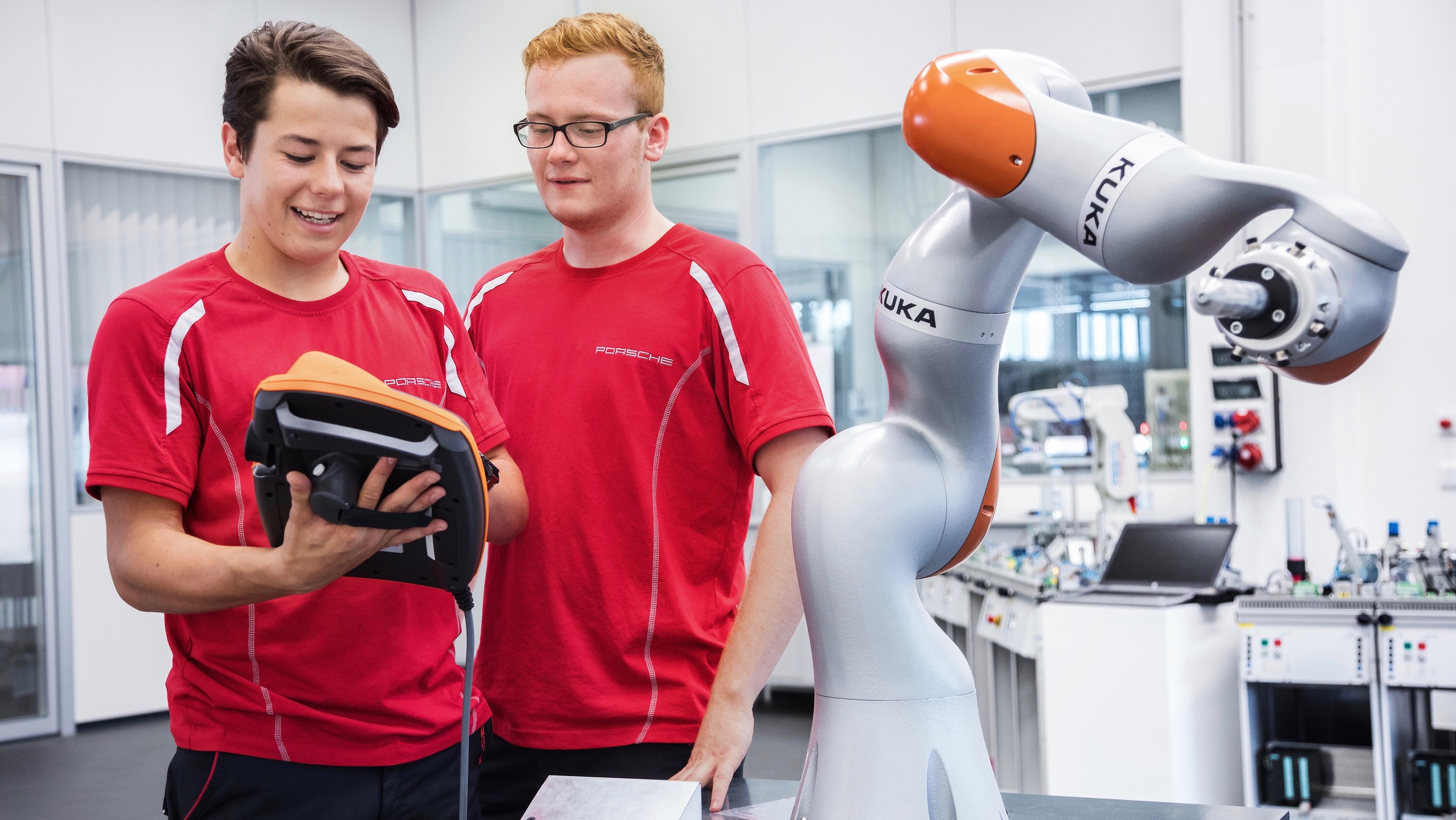 Porsche has been educating trainees in state-of-the-art technologies ...