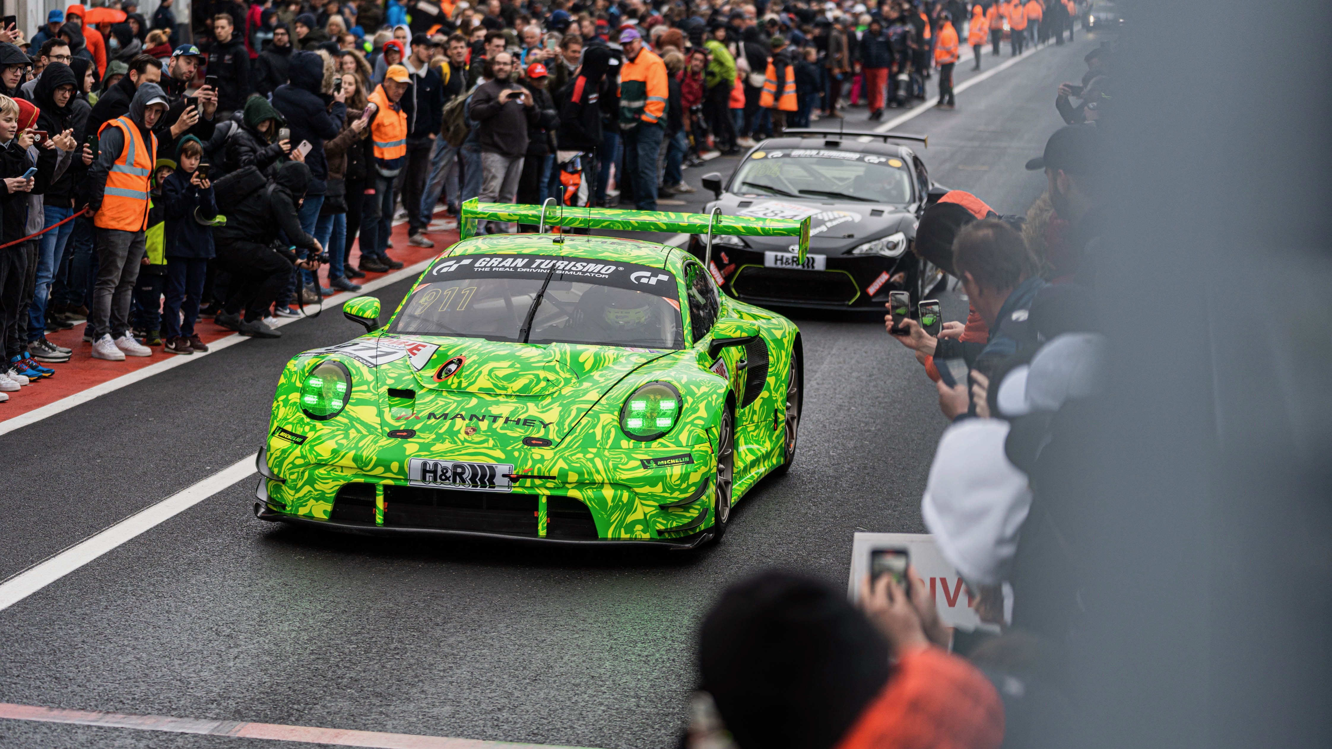 New Porsche 911 GT3 R successfully completes first test race - Porsche ...