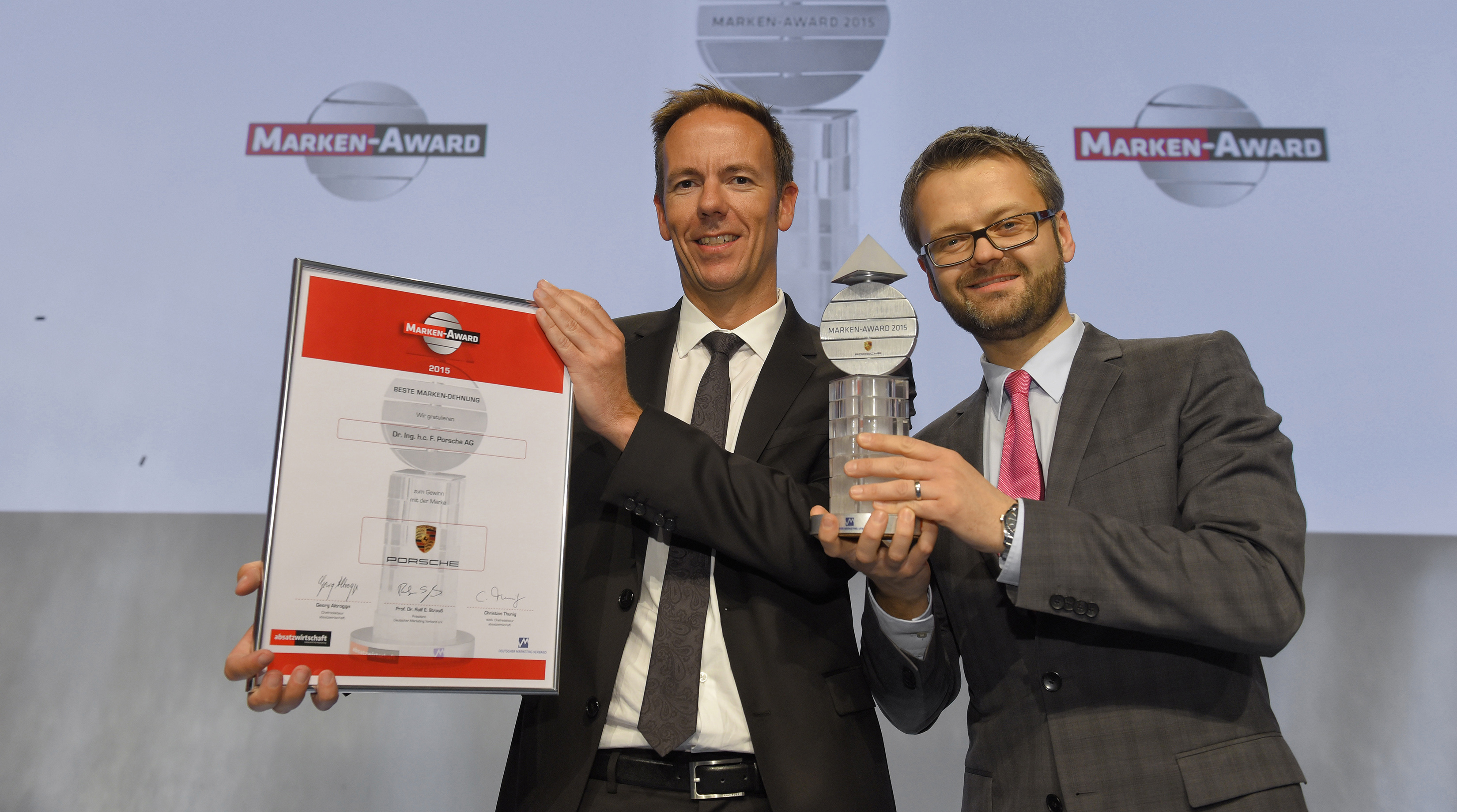 Porsche wins "Marken-Award 2015" - Porsche Newsroom