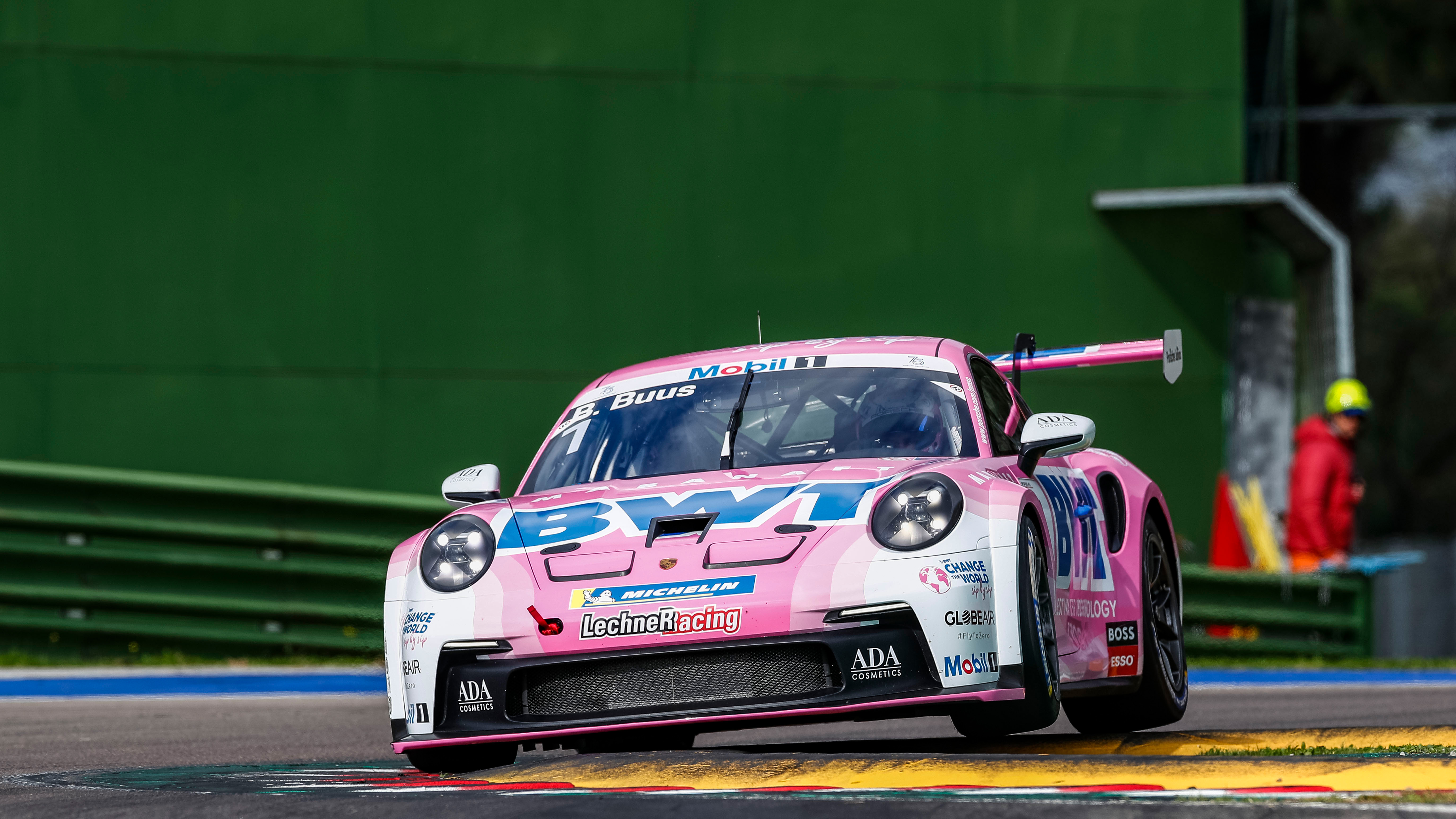 Harry King celebrates his first Porsche Mobil 1 Supercup victory in ...