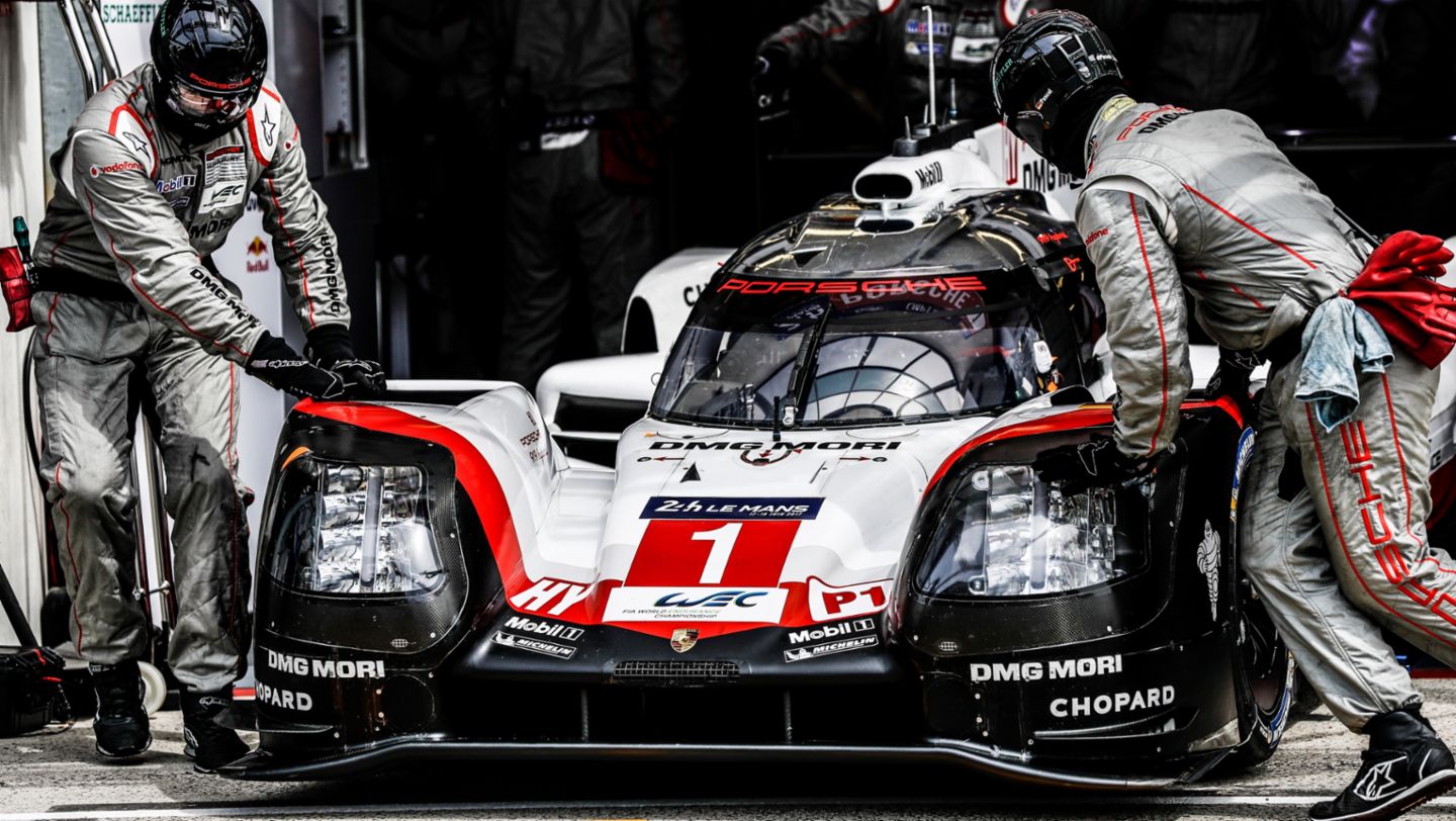 Intense race preparation from the Porsche LMP Team