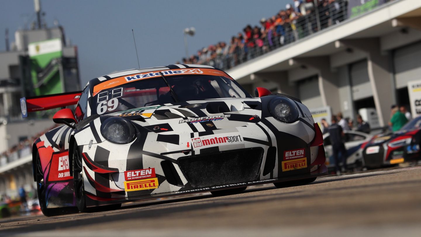 ADAC GT Masters: Porsche 911 GT3 R fastest on the Sachsenring